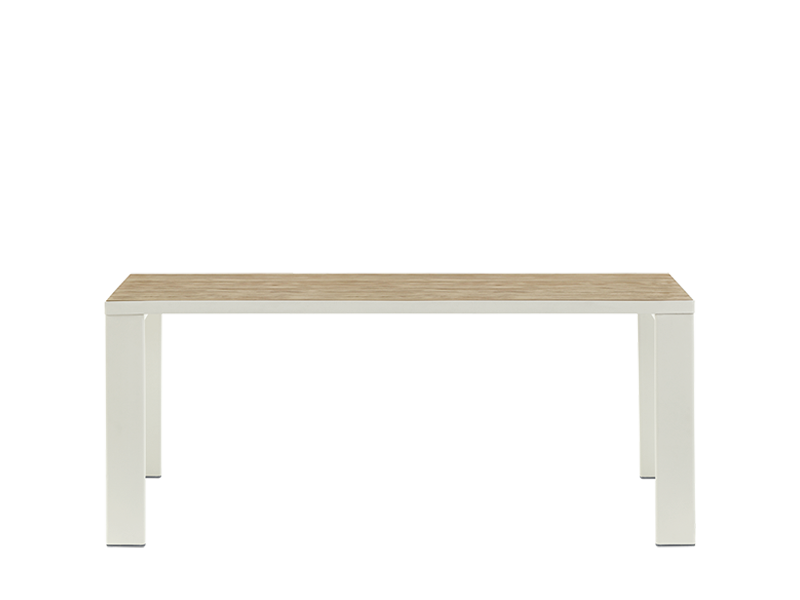 Rectangular dining table in natural teak - Knit | Ethimo